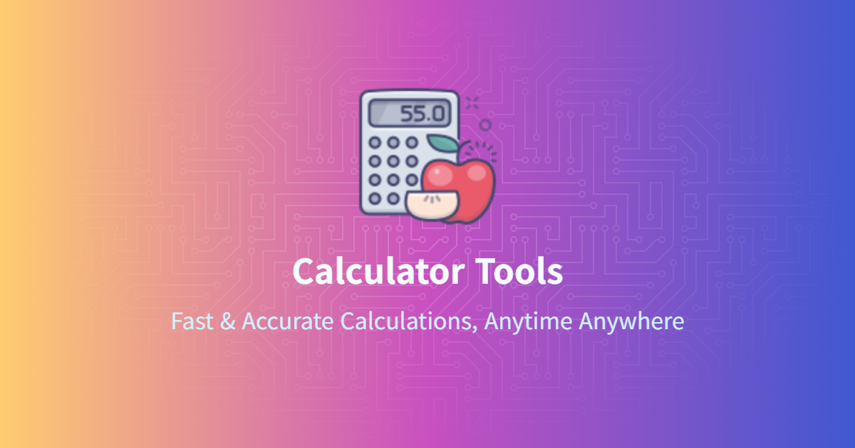 Calculator Tools | 계산기 도구